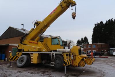 Quattro - Terex Demag AC55 City Crane Roadrailer — ontrackplant.com