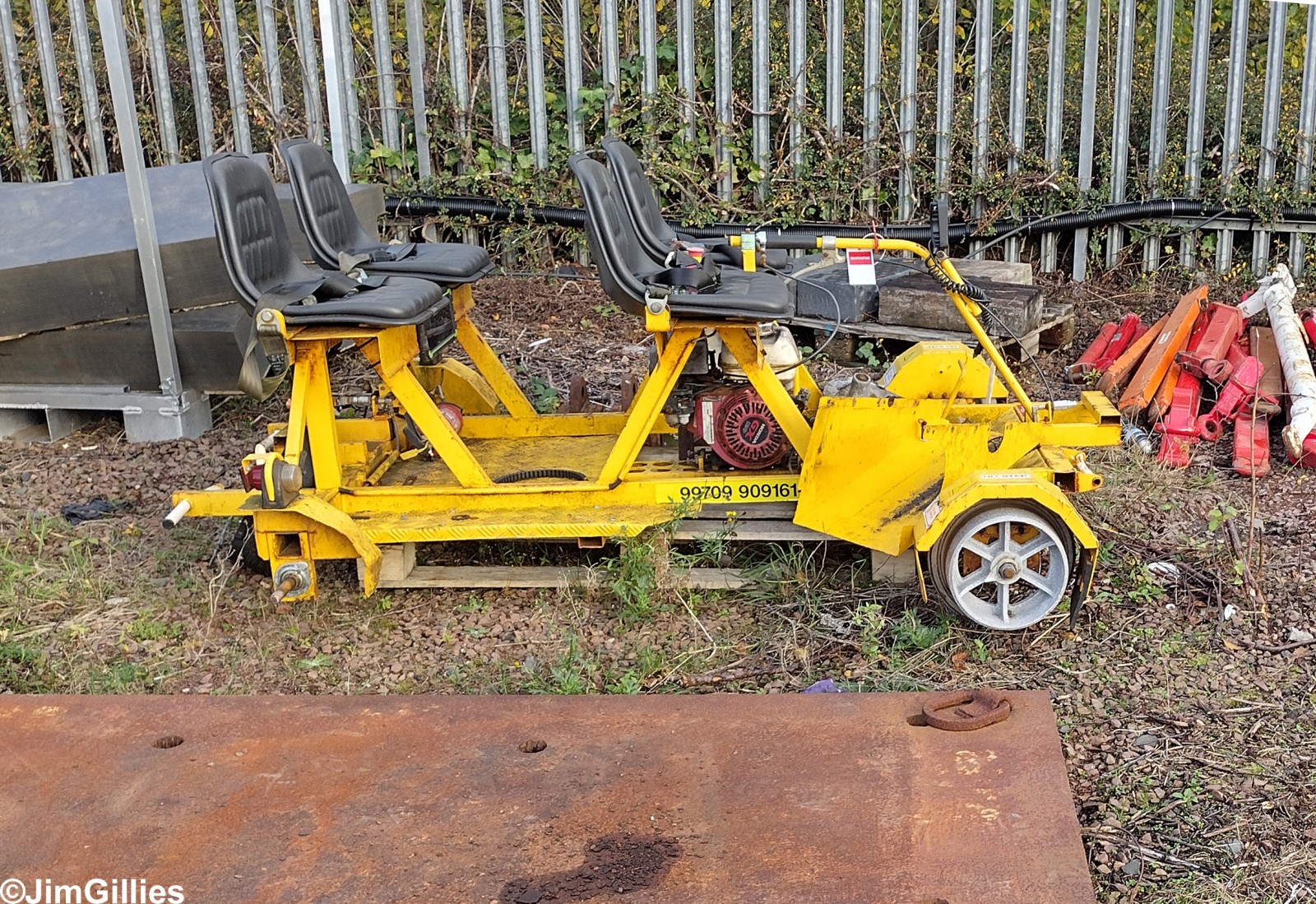ST/03/45 - Geismar Steel EGO4 four seater trolley — ontrackplant.com